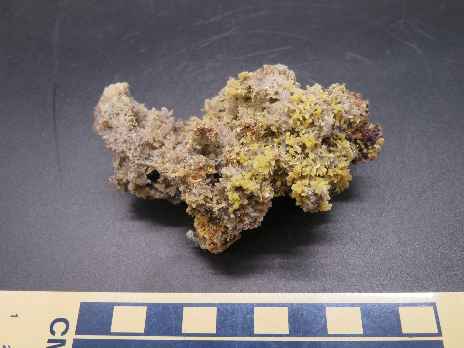 Green Mimetite on Goethite - Mapimi, Mexico - Minitature Mineral ...