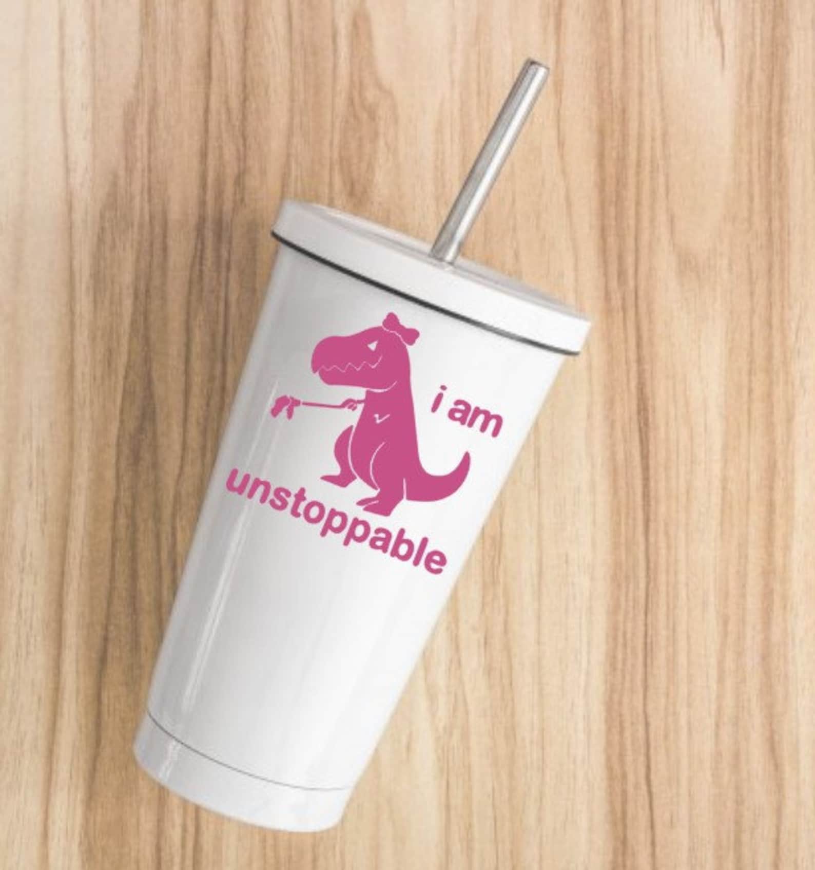 I am unstoppable t-rex vinyl car decal. Sticker for your car. | Etsy