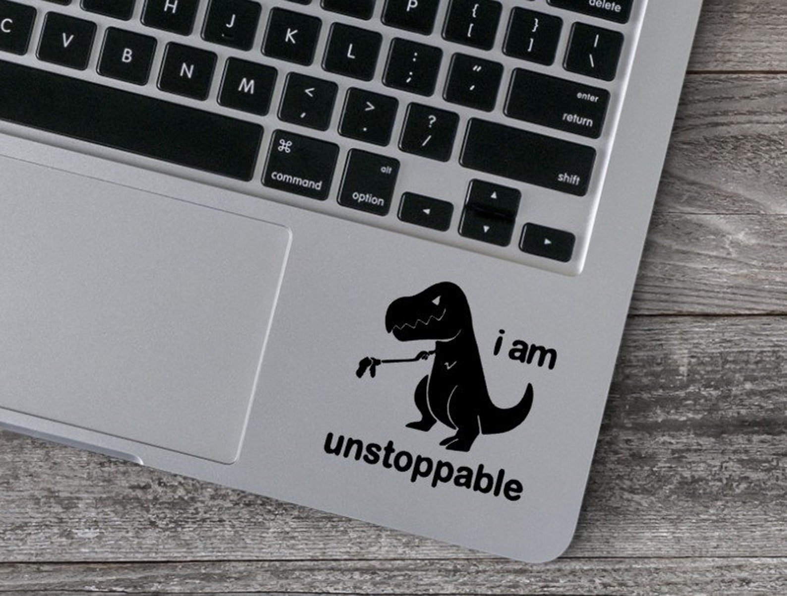 I am unstoppable t-rex vinyl car decal. Sticker for your car. | Etsy
