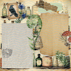 Print and Play Witchy Concoctions Junk Journal or Scrapbook Pages ...