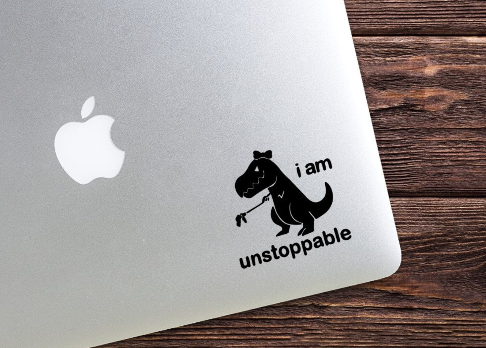 I am unstoppable t-rex vinyl car decal. Sticker for your car. | Etsy