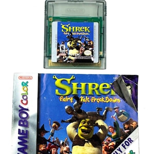 Shrek Fairy Tale Freak Down, Gameboy Color Nintendo Game & Manual 2001 ...