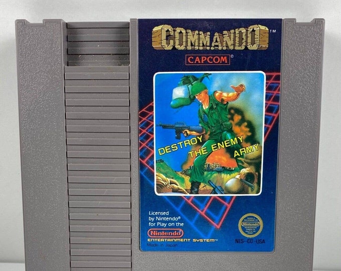 Commando Nintendo Entertainment System 1986 Authentic NES Video Game - Etsy