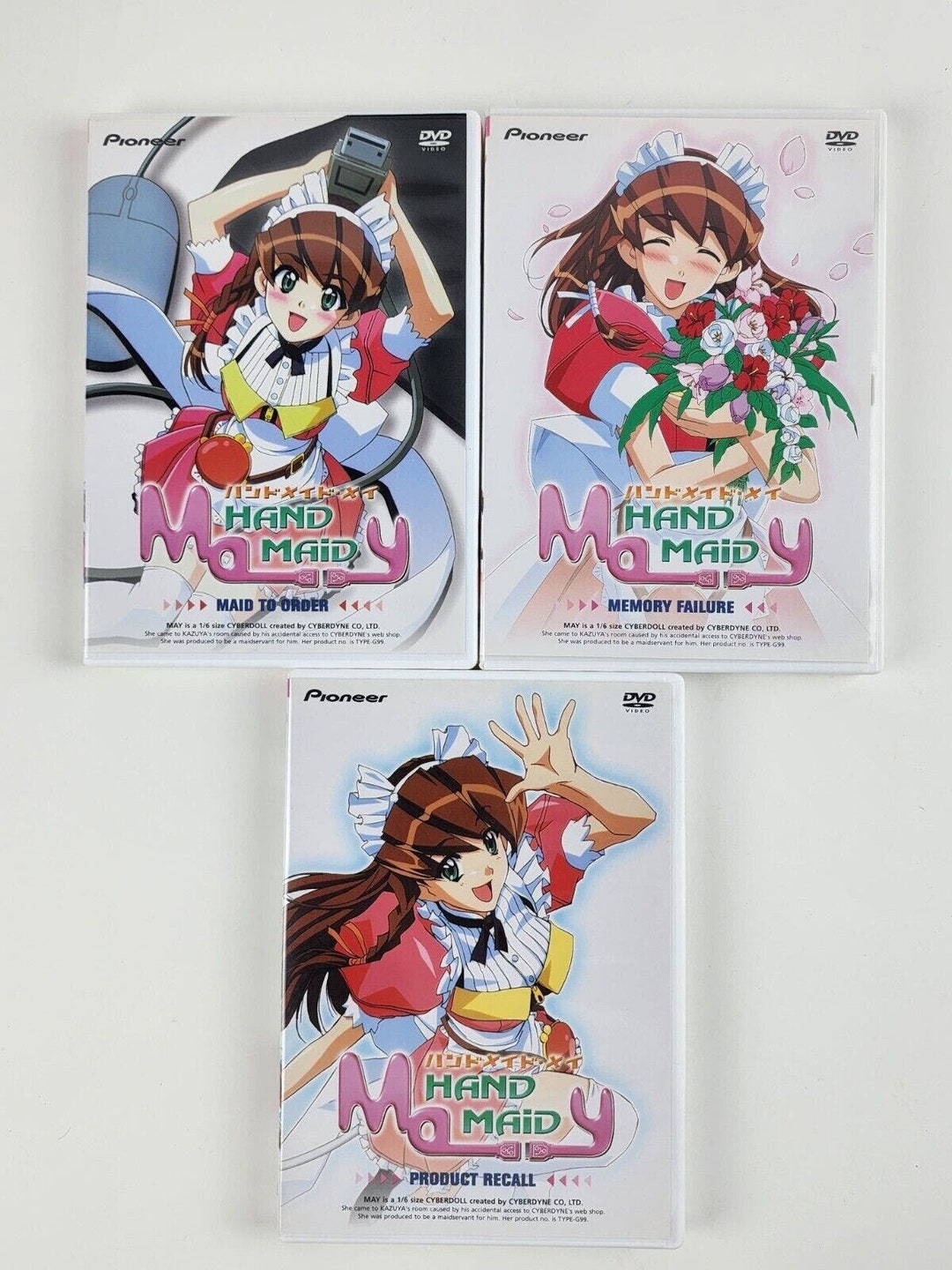 Hand Maid May Anime 3 Disc DVD Lot Maid to Order Memory Failure Product ...
