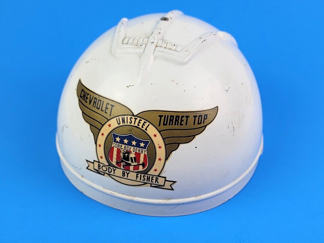 Vintage Chevrolet Soap Box Derby Racing Turret Top Helmet by Fisher ...