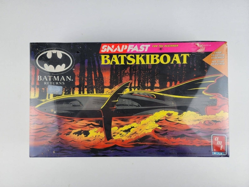AMT/ERTL Snapfast Batman Returns Batski Boat Model Kit New Sealed 1993 ...
