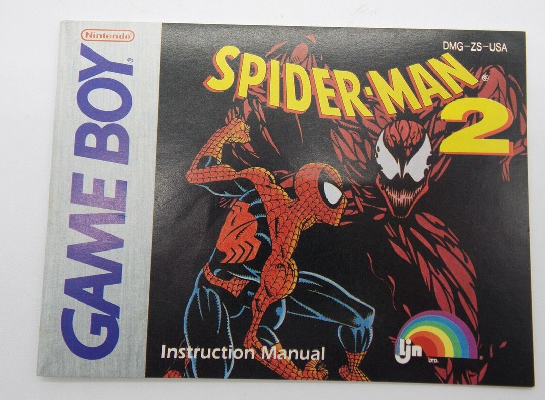 Spiderman 2 Original Nintendo Gameboy Instruction MANUAL ONLY VGC - Etsy