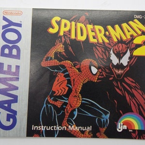 Spiderman 2 Original Nintendo Gameboy Instruction MANUAL ONLY VGC - Etsy