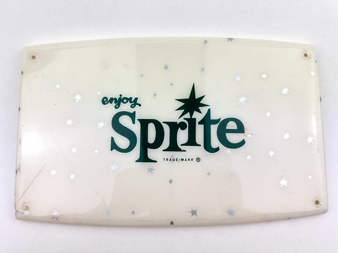 Vintage Sprite Plastic Sign Plaque for Machine Dispenser Panel 8.5x13.5 ...
