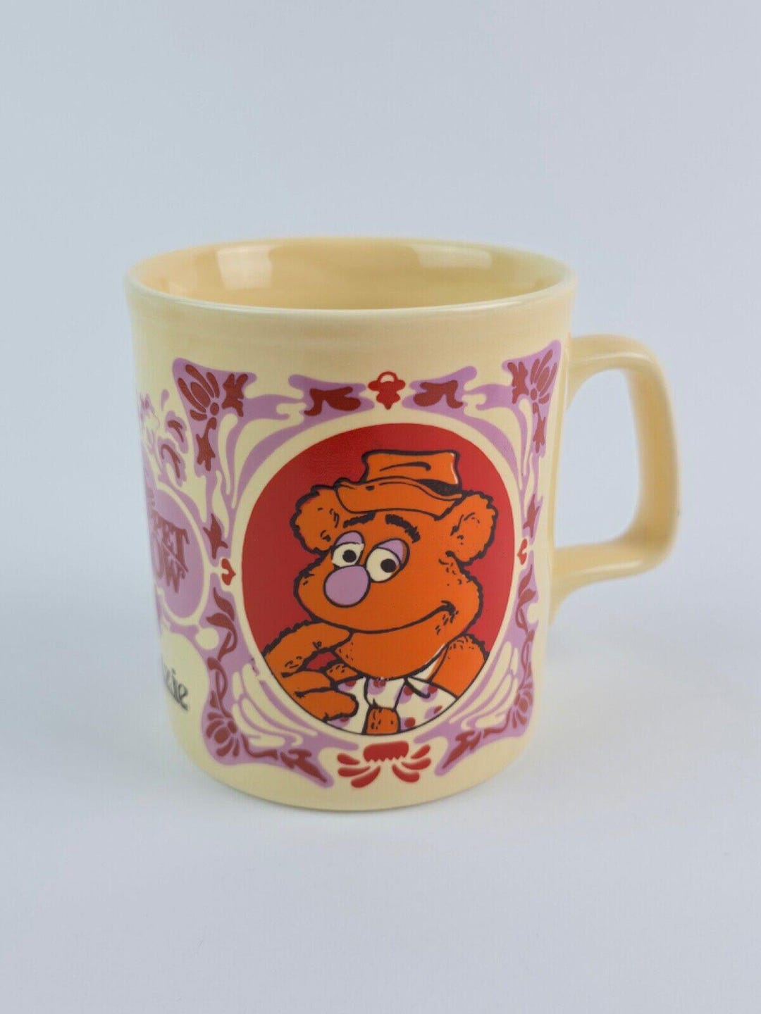 Vintage 1979 Muppet Show Fozzie Bear Kiln Craft Cream Color Coffee Mug ...