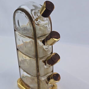 Vintage Garnier Liqueurs Glass Decanter Bottle 4-tier Stacked W/ Foil ...
