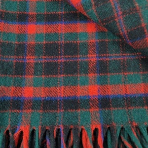 Vintage Pendleton Robe in a Bag Stadium Wool Blanket Red Green Plaid W ...