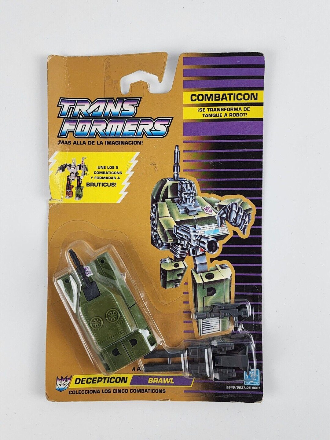 Transformers 1990 Combaticon Decepticon Brawl Tank New on (wavy) Card ...