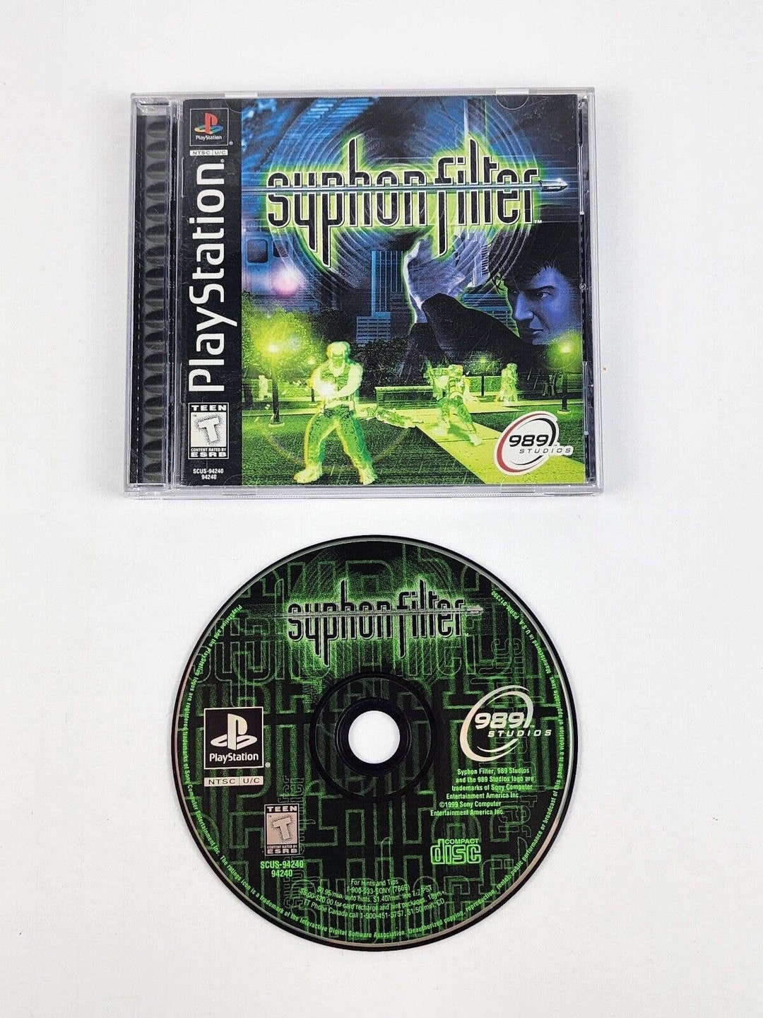 Syphon Filter 1 sony Playstation 1 PS1 Complete W/ Registration Clean ...