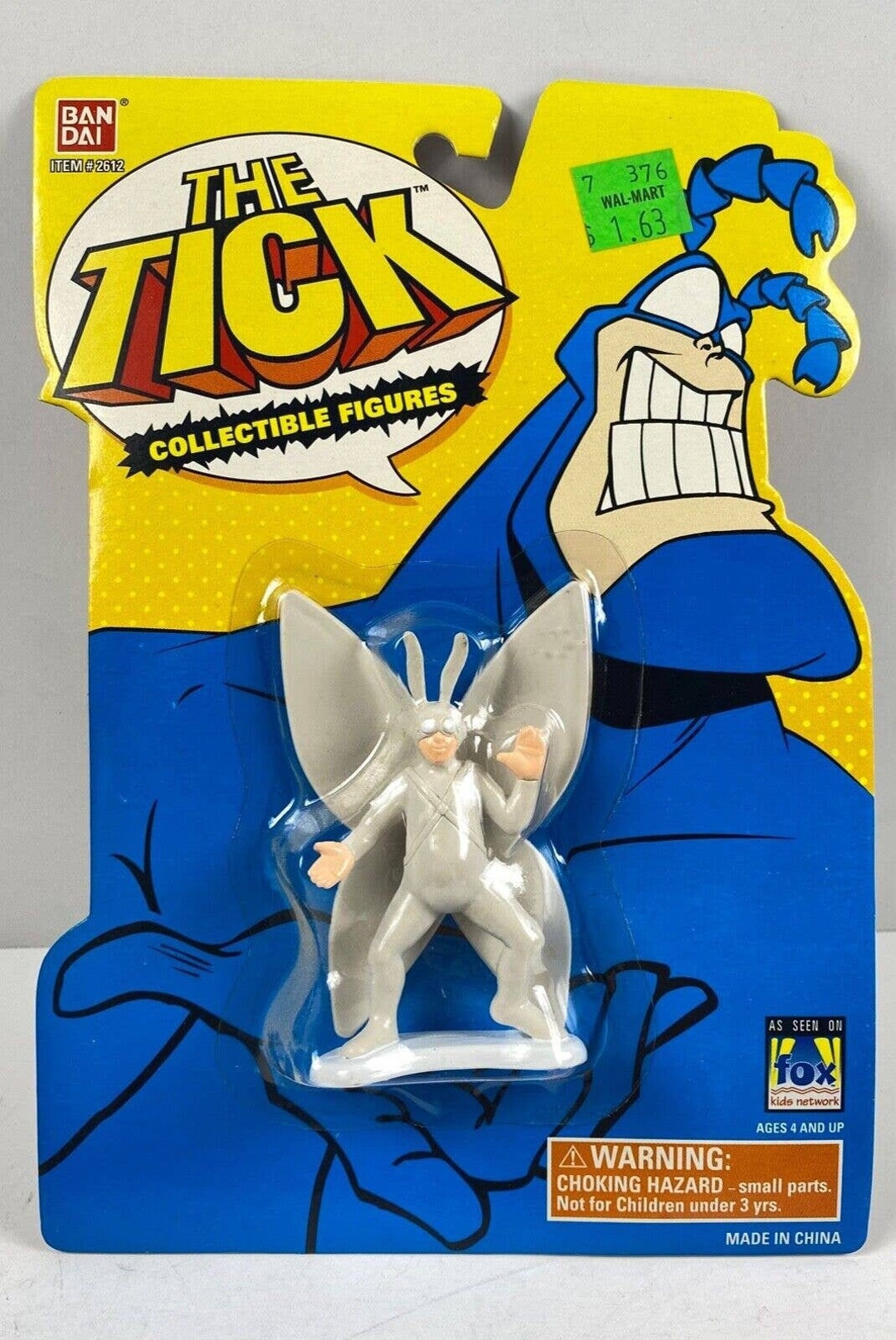 Vintage 1994 the Tick Fluttering ARTHUR Bandai Action Figure Series 1 ...