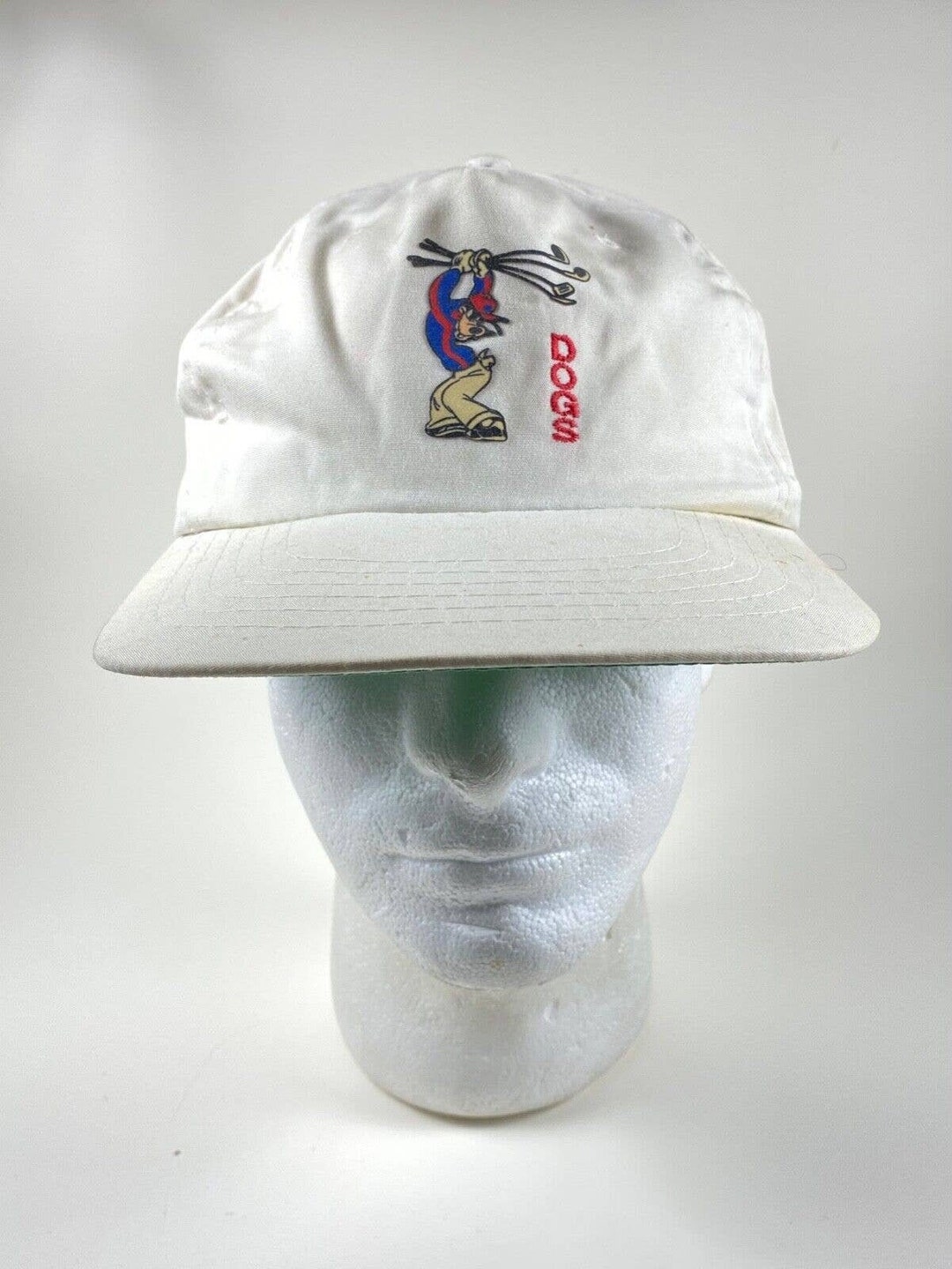 VINTAGE Dogs Goofy Swinging Golf Clubs Cap Hat Mickey's Golf Club ...