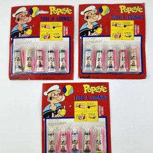 Vintage Popeye Tube a Loonies 5 Pack Bubble Blowing Toy Sealed by Larami 1973 - Etsy