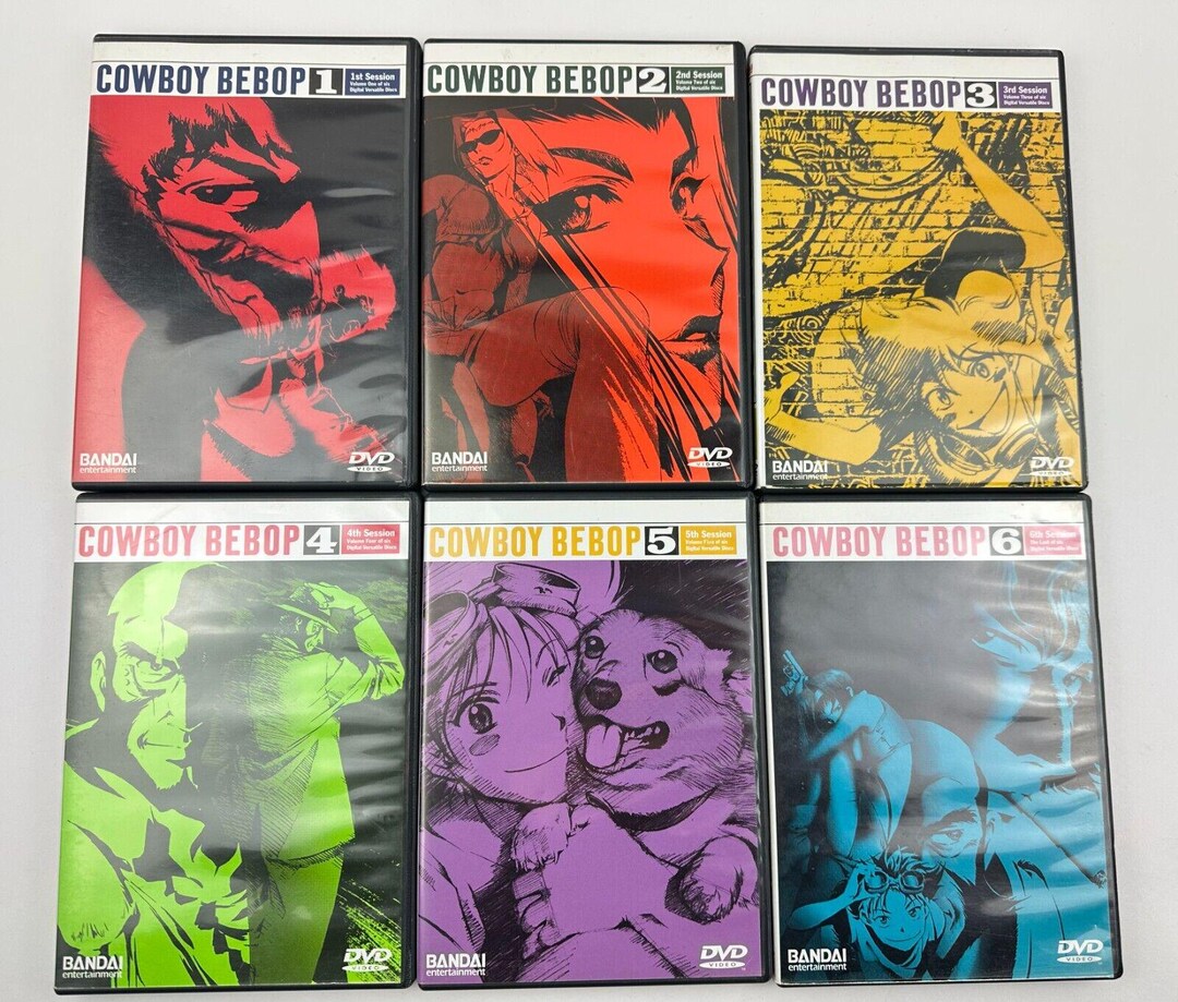 Vtg 1998 Cowboy Bebop Mint Dvds Discs 1-6 Vol W/ Inserts Bandai See 21 ...