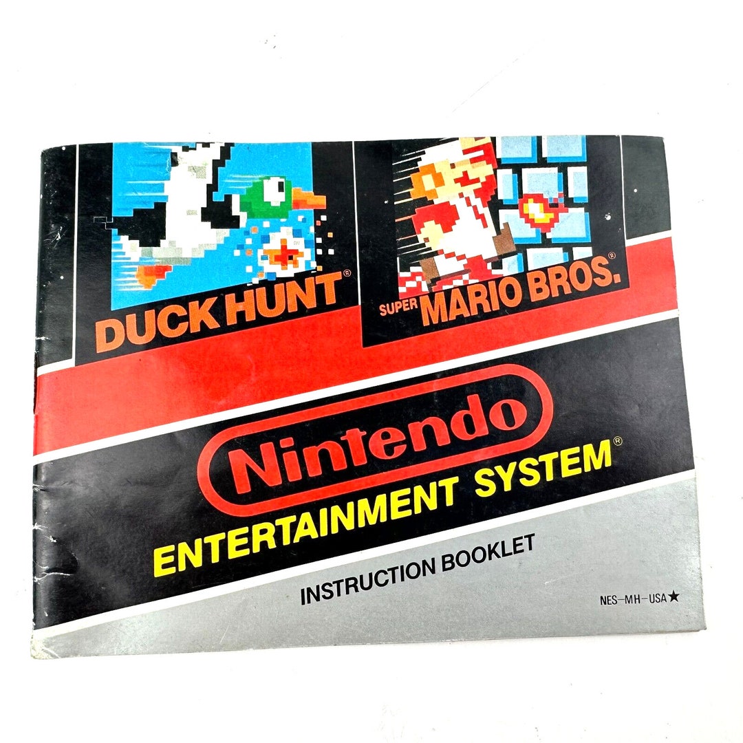 Super Mario Bros + Duck Hunt (nintendo NES) Booklet Instruction Manual ...