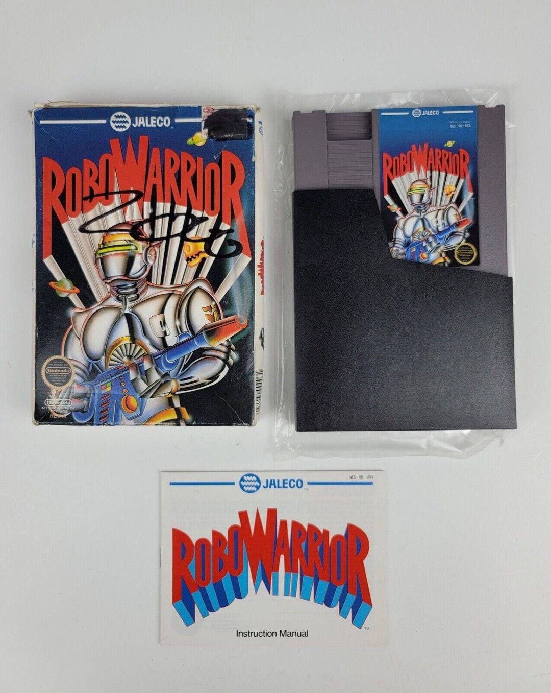1988 Robo Warrior NES Nintendo 100% Complete CIB Has Some Marker ...
