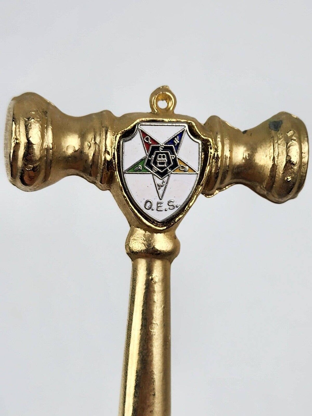 Vintage O.E.S. Mini Gavel 4.25 Golden Metal Order of the - Etsy