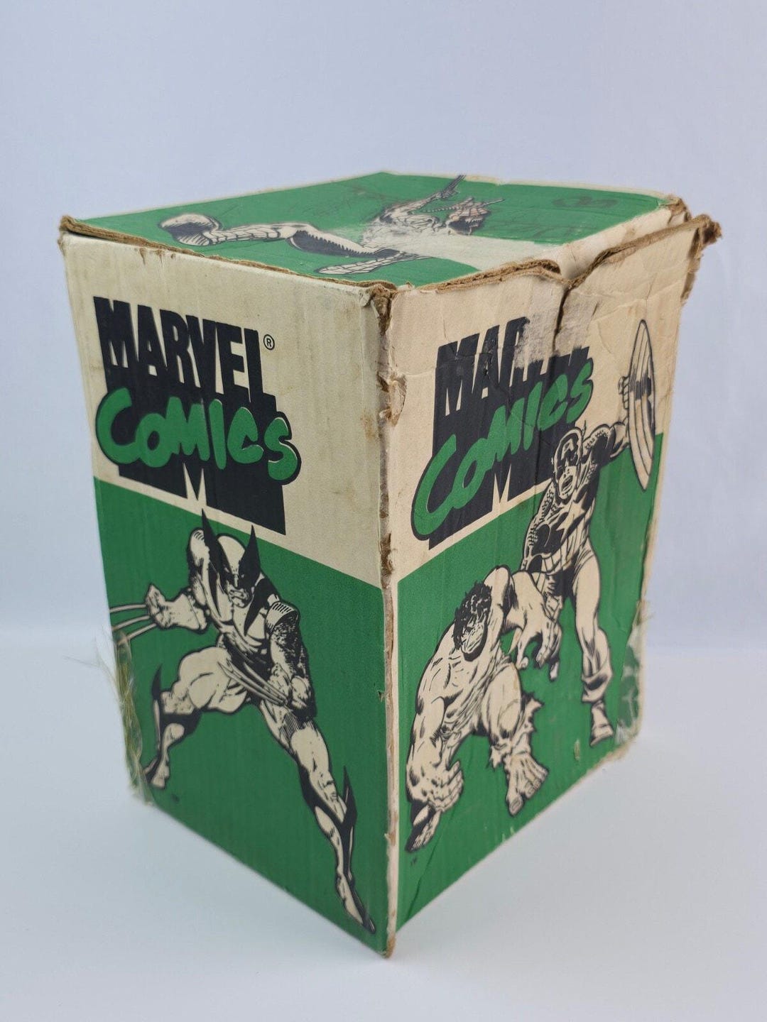 Vintage Marvel Comic Book Collection Box 1990 CMC Collectors Cardboard ...