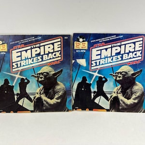 Vintage 1980 2 Star Wars: the Empire Strikes Back Book and Record Read ...