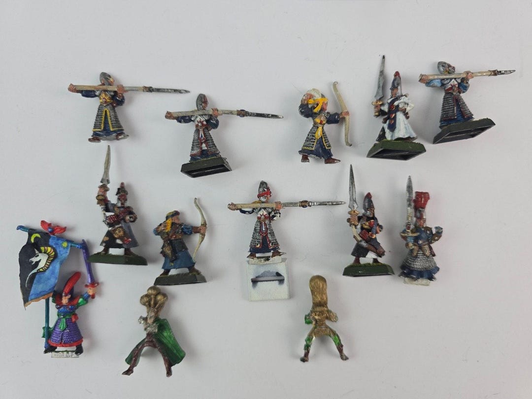 Warhammer 40k Metal Painted High Elf Swordmasters Spearmen Archer ...