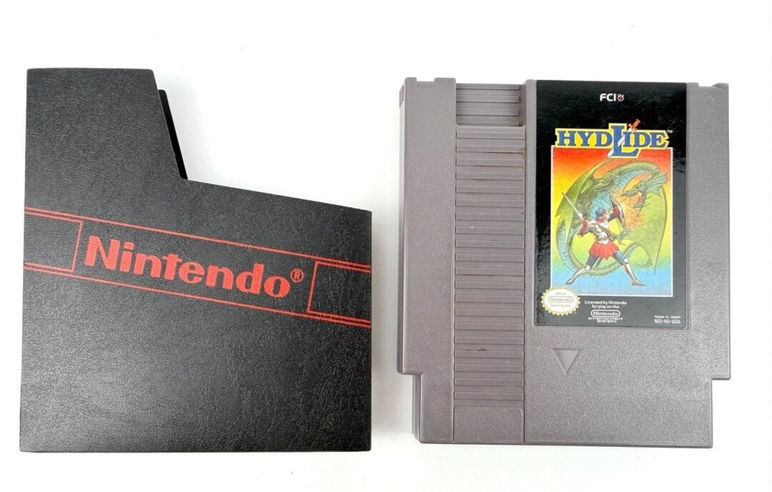 Hydlide (nintendo NES, 1989) Video Games Cartridge and Nintendo Sleeve ...