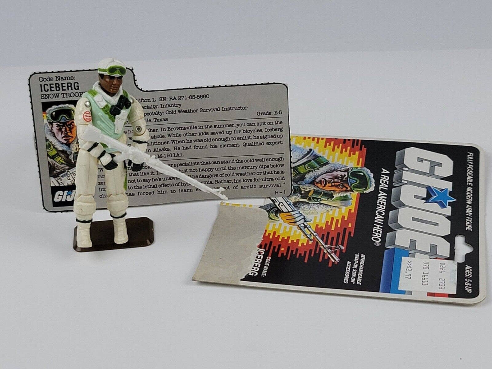 1986 GI Joe Iceberg Action Figure Snow Trooper V1 Complete W/ - Etsy