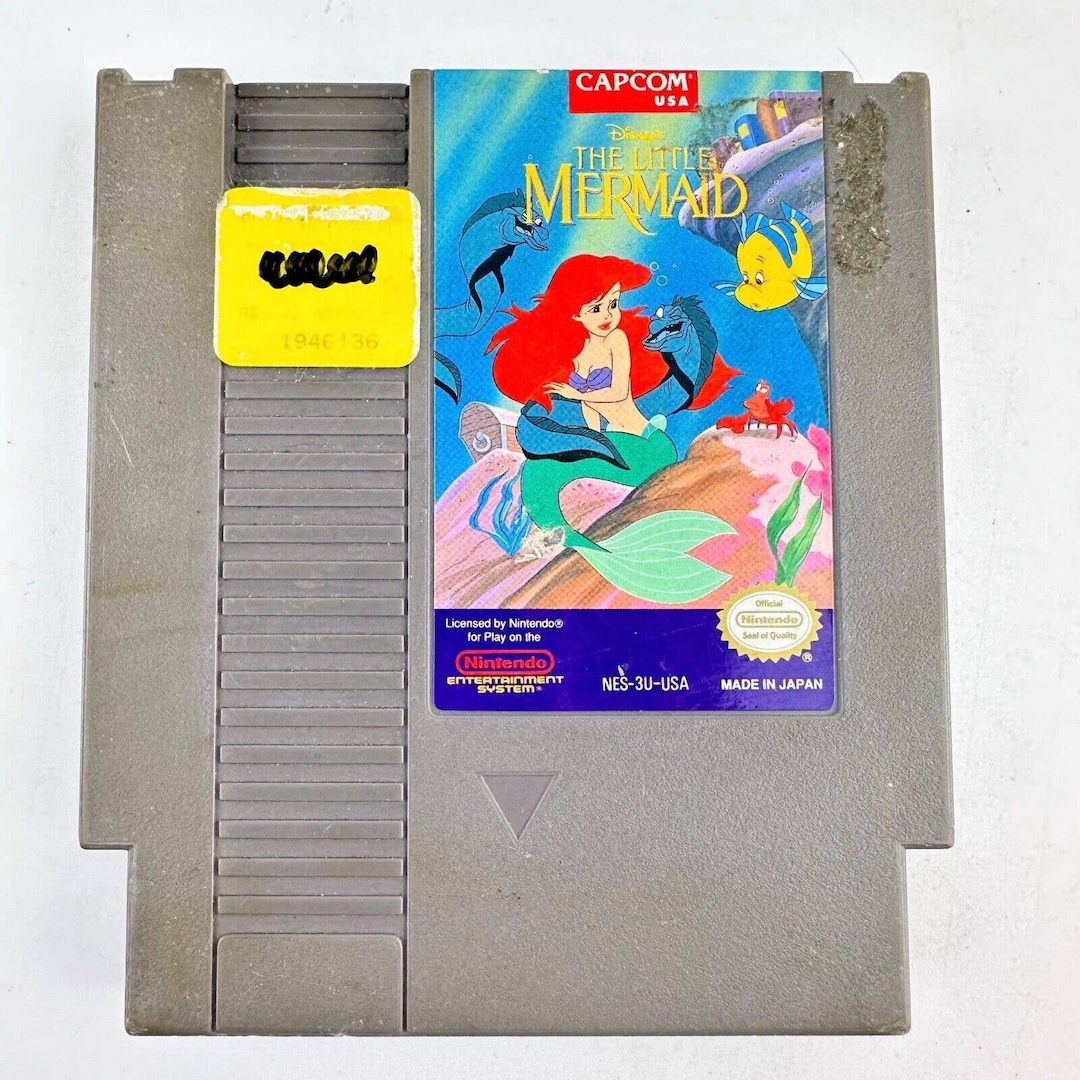 Disney's the Little Mermaid - Nintendo NES Video Game - Vintage 1991 ...