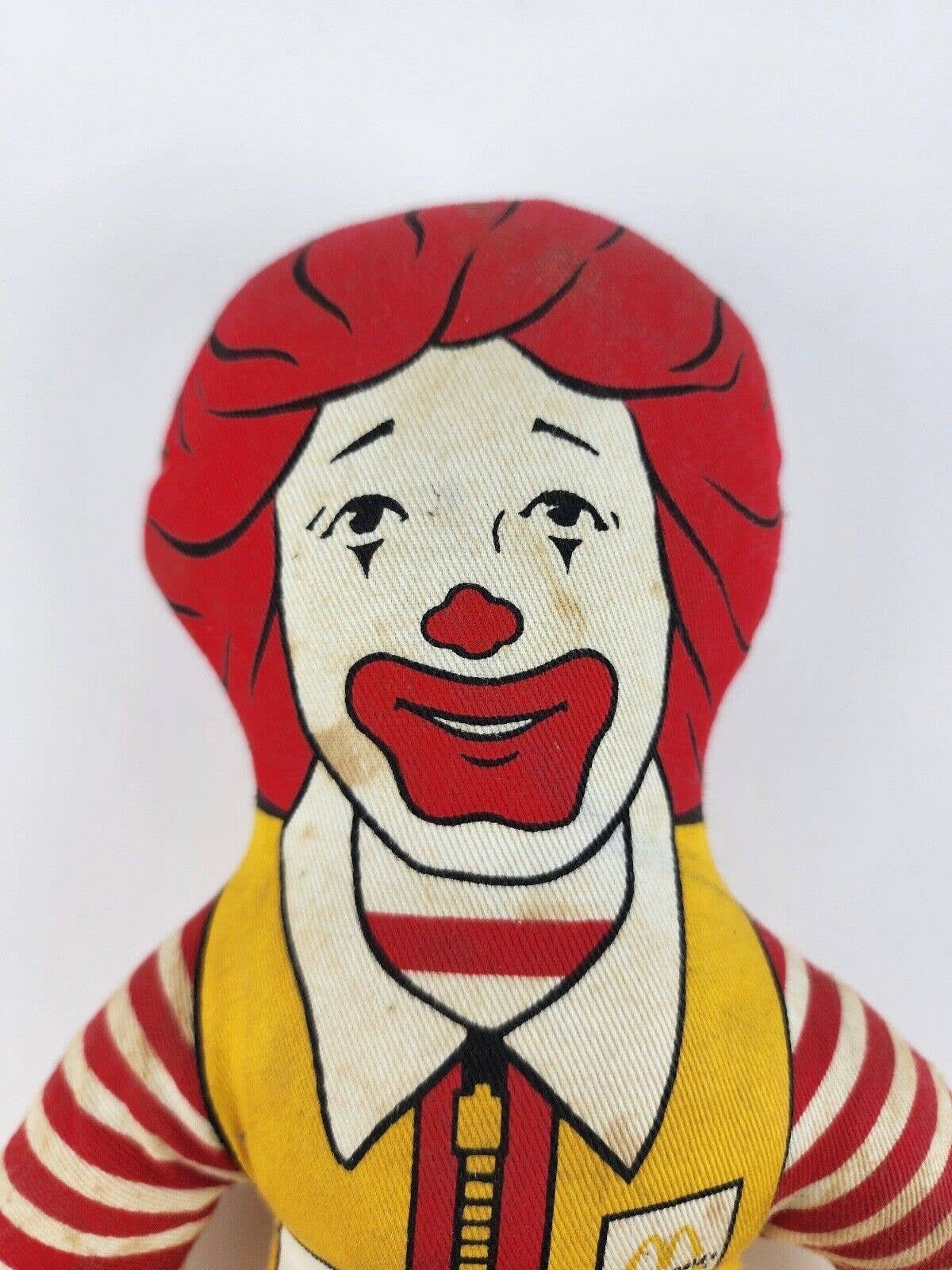 1970's Vintage Ronald Mcdonald Stuffed Doll Plush Pillow Toy Hanging 12 ...