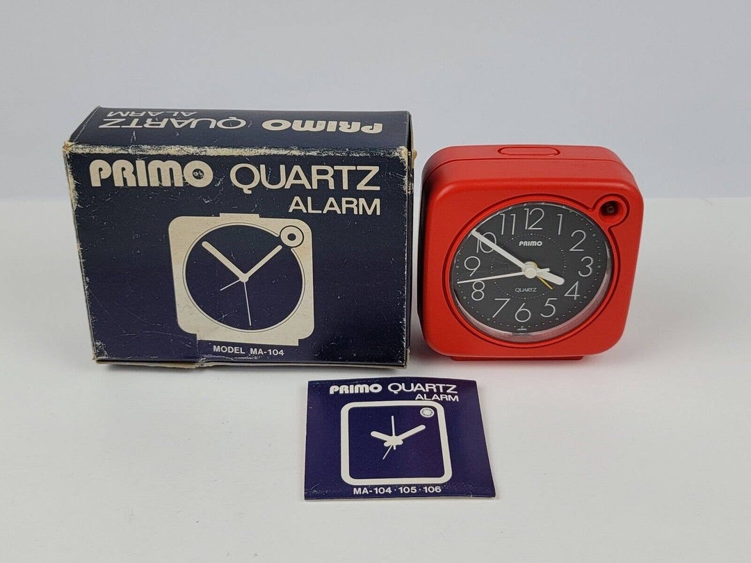 Vintage Primo Quartz Travel Alarm Clock MA-104 NOT Working Prop or ...
