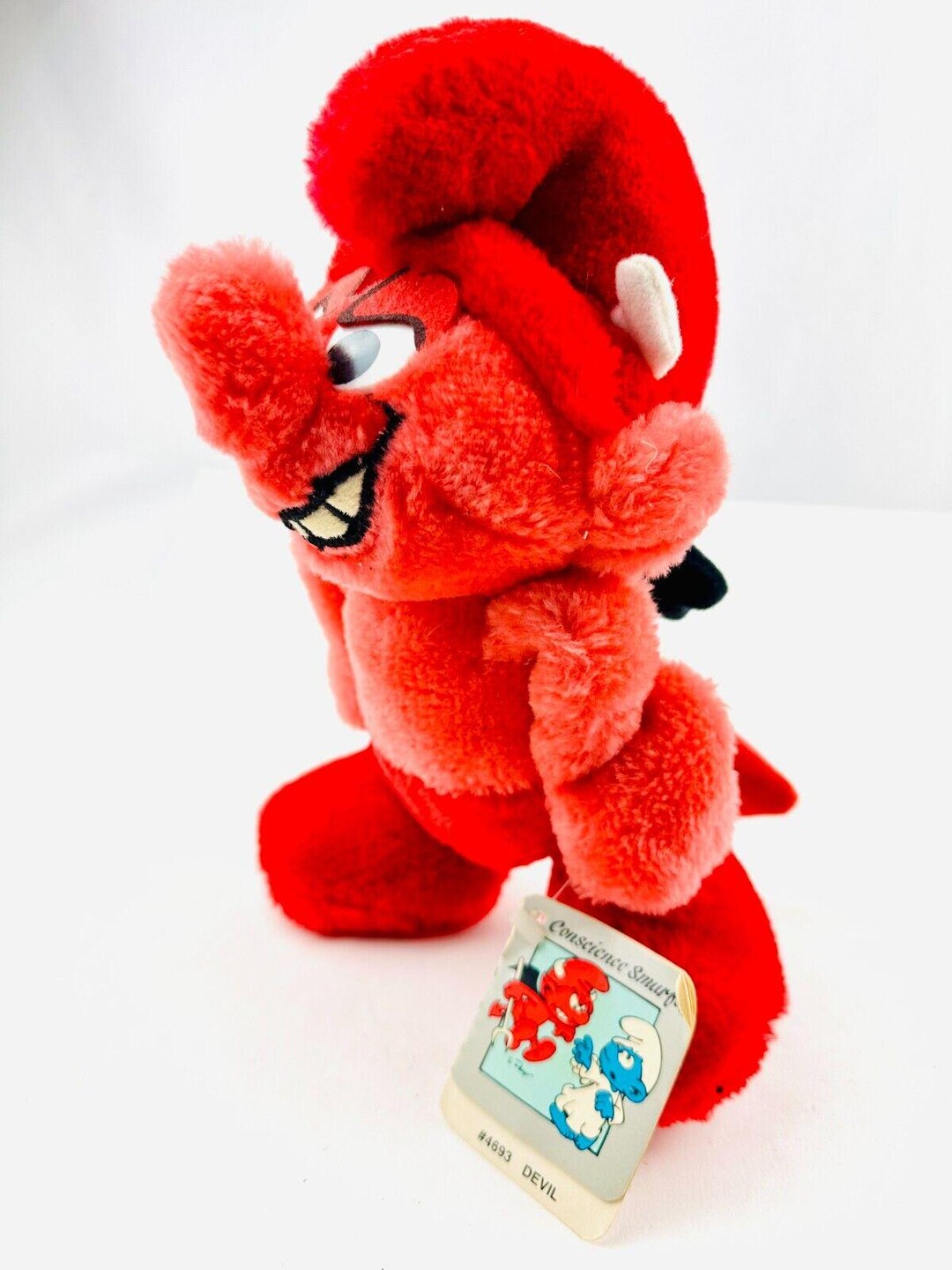 Vintage 1985 Applause RED Smurf Devil Plush RARE With Tags 10 Tall 4693 ...