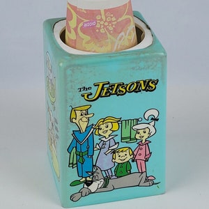 Vtg Hanna-barbera Jetsons Flintstones Cartoon Plastic Dixie Cup Holder ...