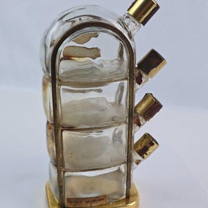 Vintage Garnier Liqueurs Glass Decanter Bottle 4-tier Stacked W/ Foil ...