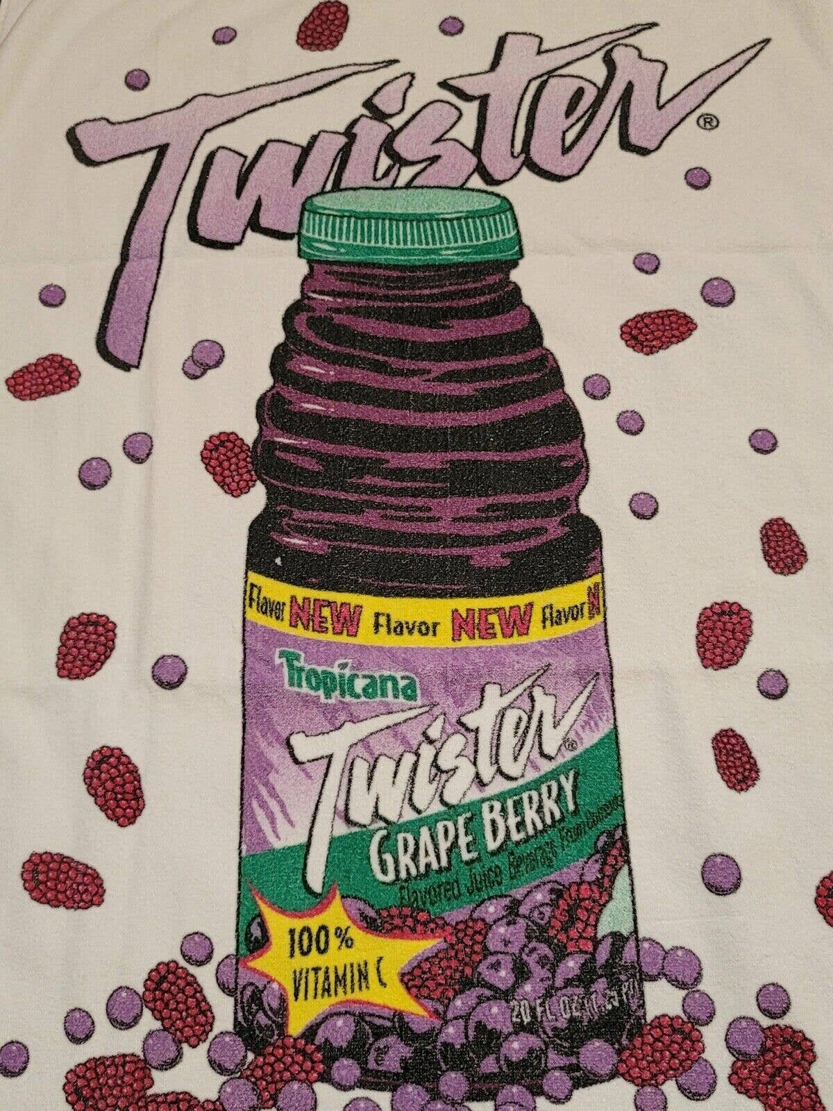 Vintage 1990s Tropicana Twister Grape Berry Beach Bath Towel - Etsy