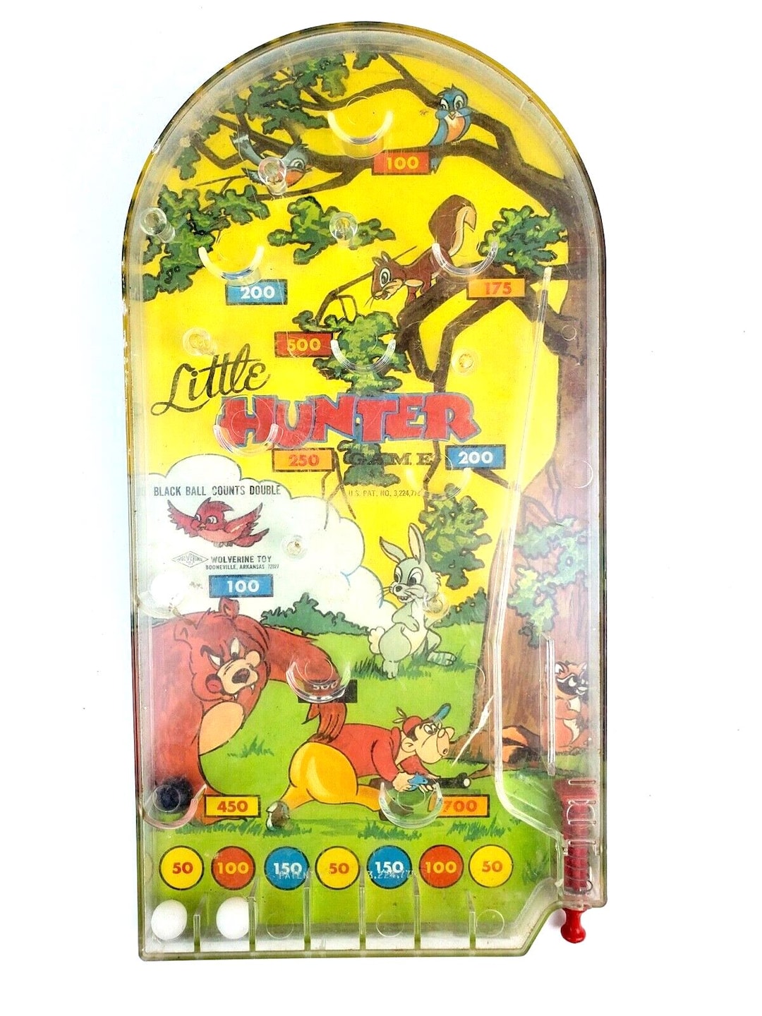 Vintage Wolverine Toys Little Hunter Pinball Machine Toy Tested ...