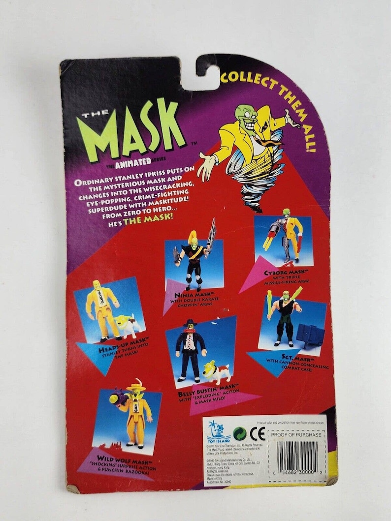 The Mask Animated Series Ninja Mask Action Figure Vintage 1997 Toy ...