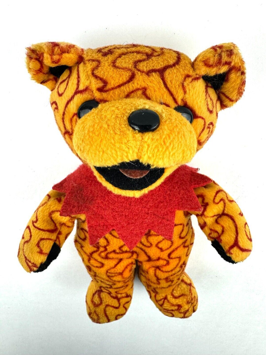 Vintage 3/20/90 Grateful Dead 'fire' Bean Bear Liquid Blue 7" Tall Very ...