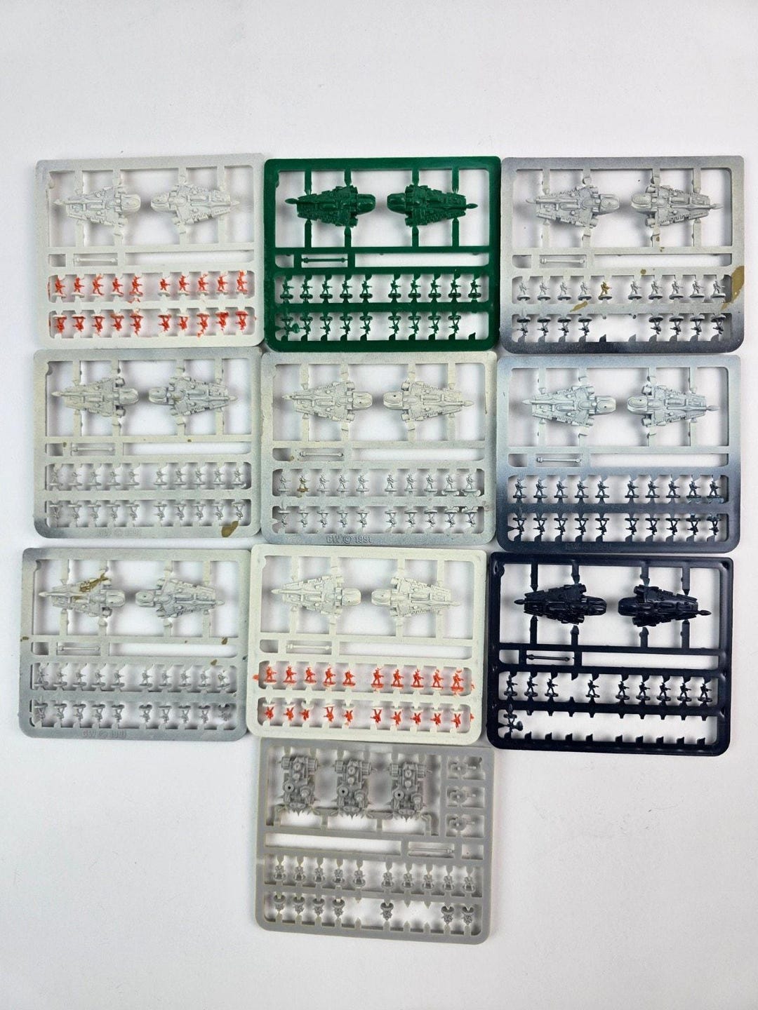 Warhammer 40k Epic Lot Painted / Primer Guardians & Falcon Grav-tanks ...