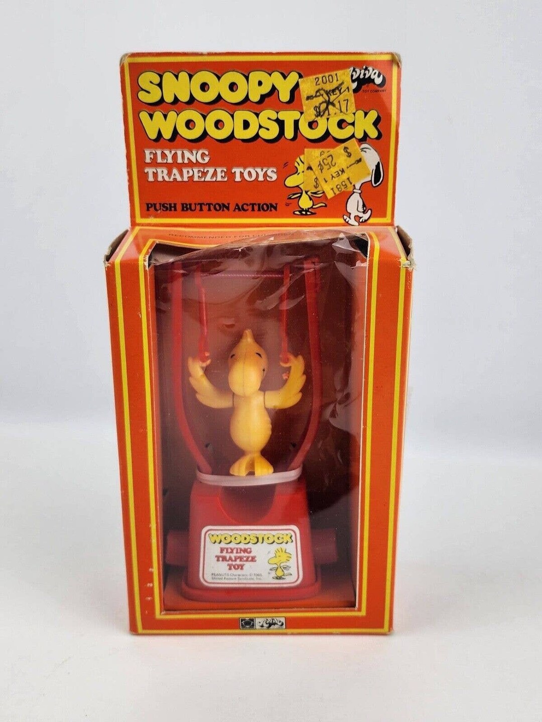 Vintage Snoopy Woodstock Flying Trapeze Toy 6 New in Box Aviva 1970's ...