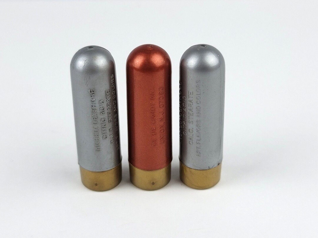 Vintage 3 Lot 1980's Ce De Candy Lipstick Containers Red Gold Silver ...