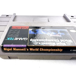 SNES Nigel Mansell's World Championship Racing Game Cartridge Only ...