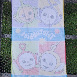 Teletubbies 1998 Beach Towel Pinky Winky Dips Laa-laa Po - Etsy
