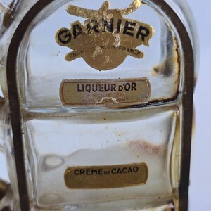 Vintage Garnier Liqueurs Glass Decanter Bottle 4-tier Stacked W/ Foil ...