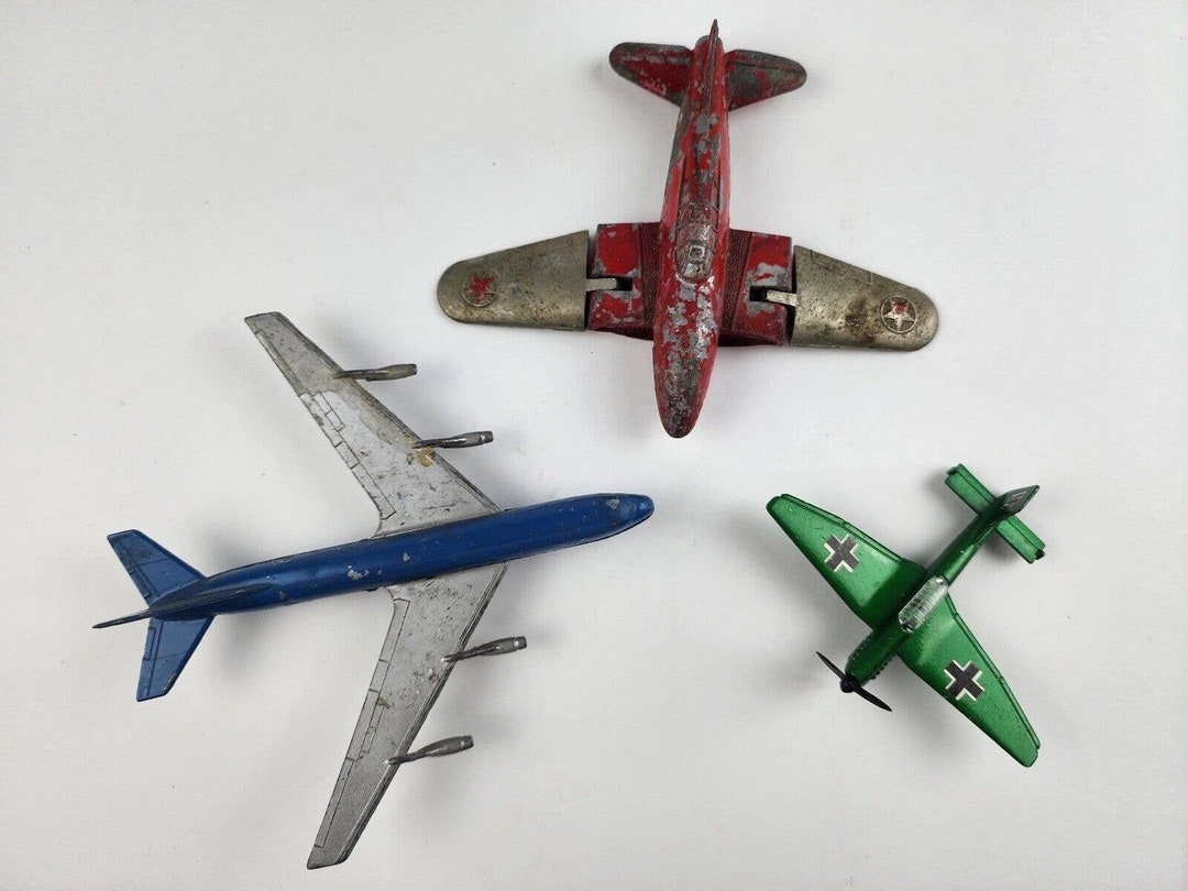 Vintage Diecast Airplanes Tootsietoy 707 Hubley Kiddie Matchbox Junker ...