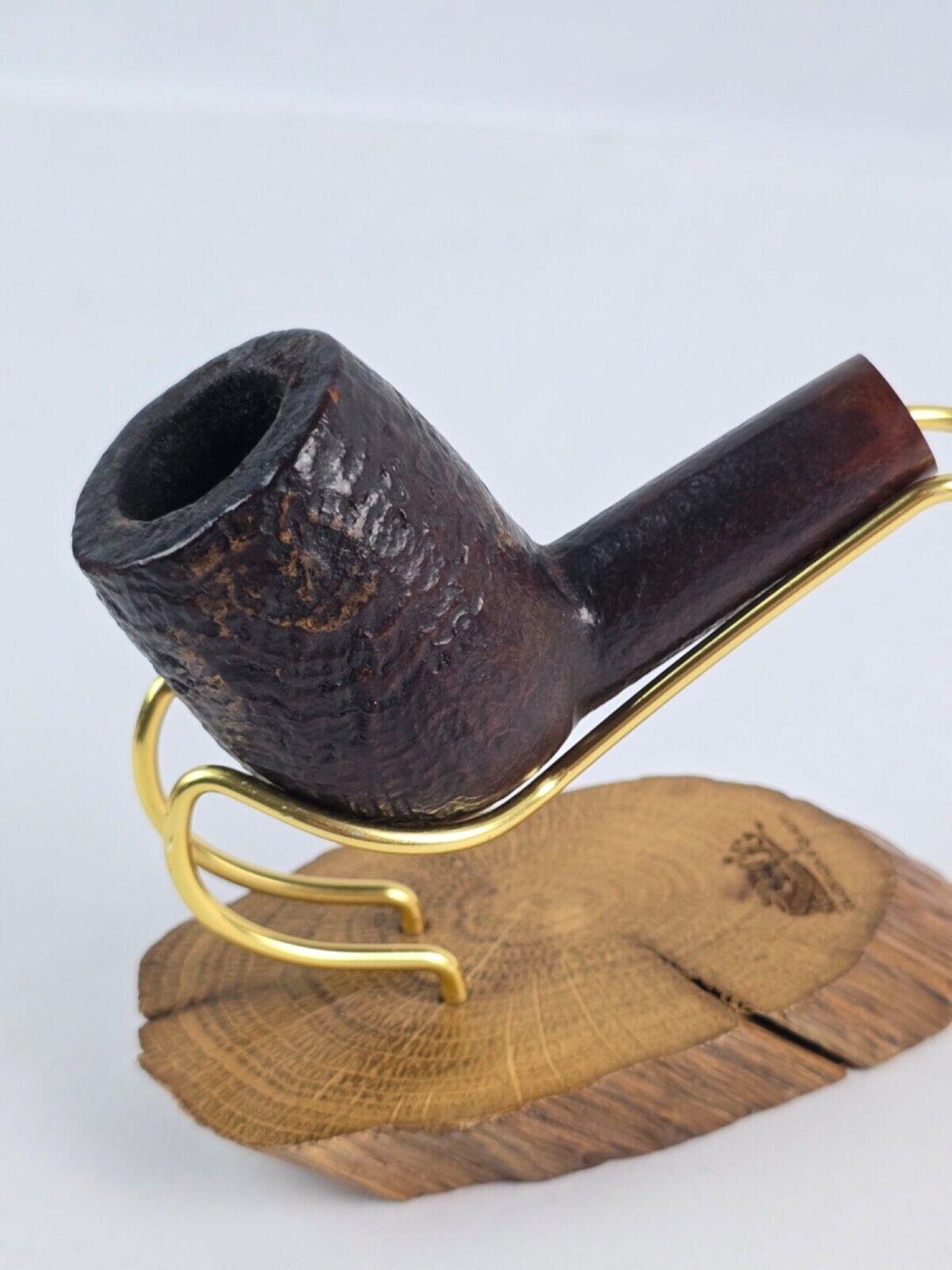 Vintage Barling BB&S Villager Tobacco Pipe Rusticated Billard Shape ...