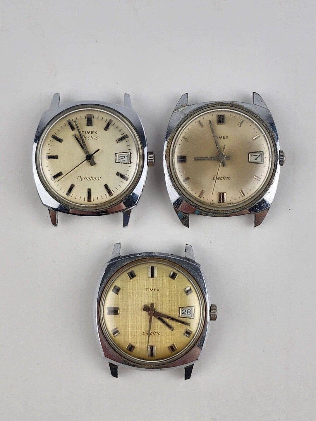 Vintage Timex Electric Watch Lot With 1-dynabeat Untested No - Etsy