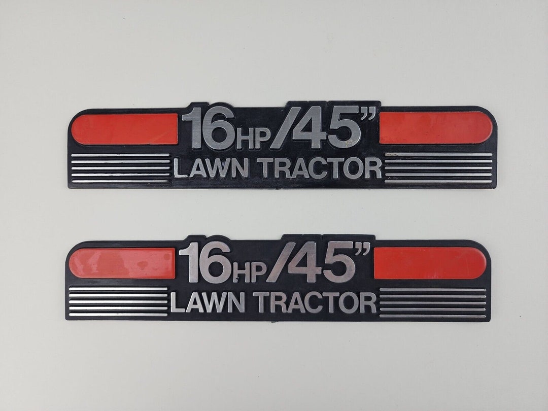 16hp/45" Lawn Tractor Plastic Badge Emblem Name Plates Murray Snapper ...